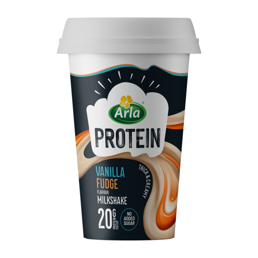 Arla® Protein Vanilla Fudge Milkshake 200ml - High Protein Drink ...
